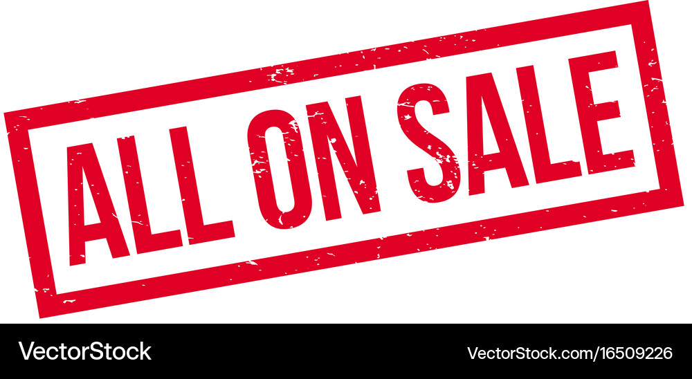 All on sale rubber stamp Royalty Free Vector Image