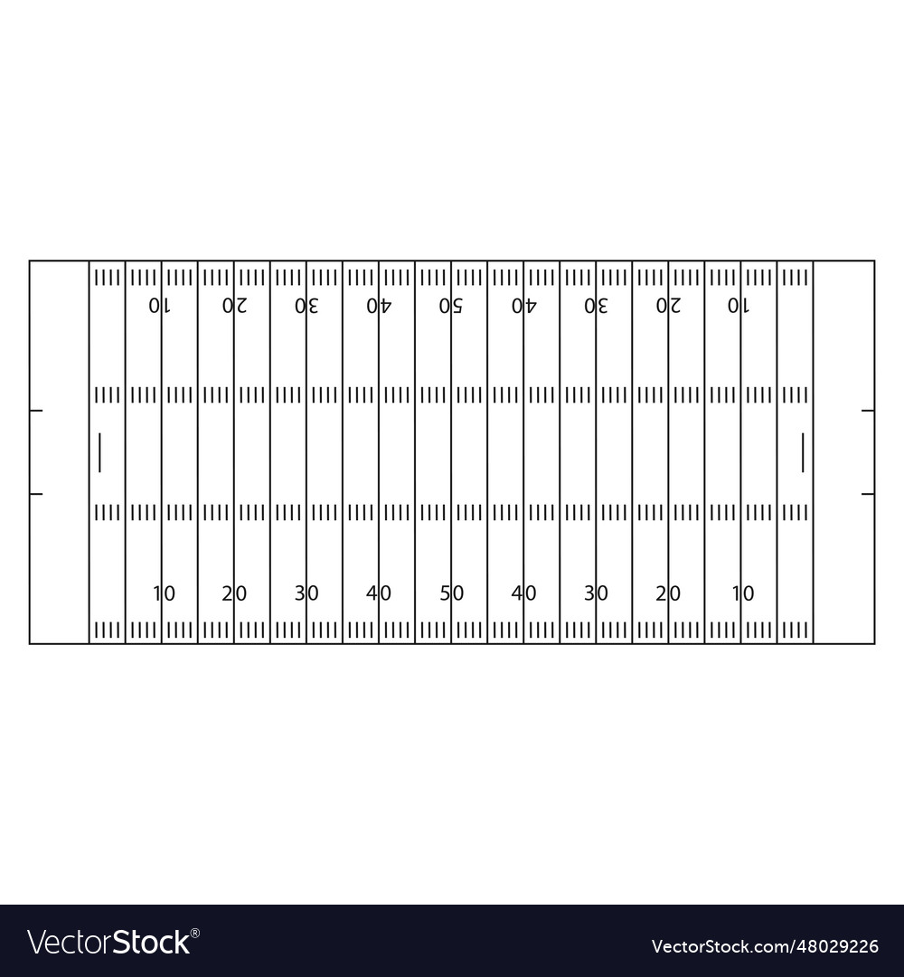 American football field icon Royalty Free Vector Image American football field icon Royalty Free Vector Image