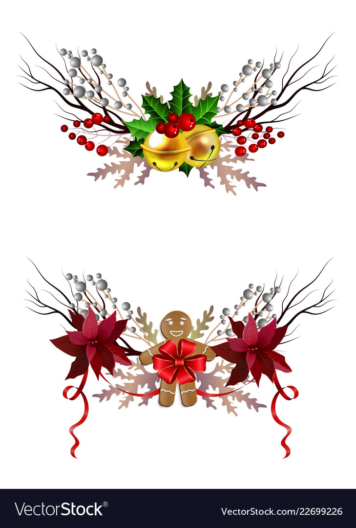 Christmas elements for your designs Royalty Free Vector