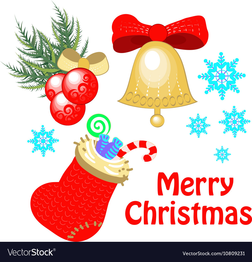 Christmas set Royalty Free Vector Image - VectorStock