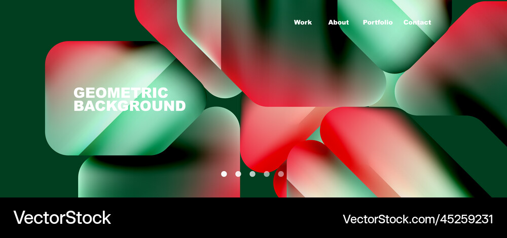 Geometric fluid shapes with liquid colors abstract