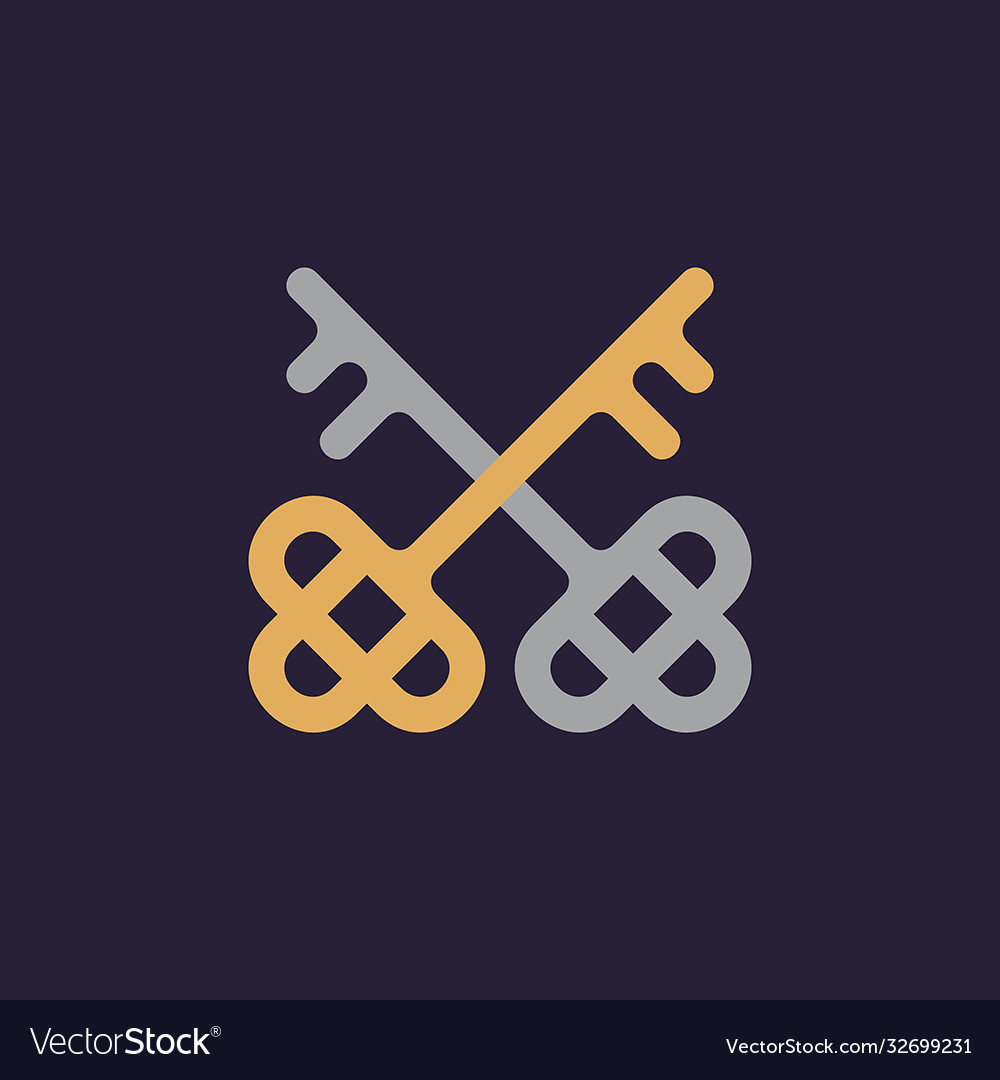 Keys logo Royalty Free Vector Image - VectorStock