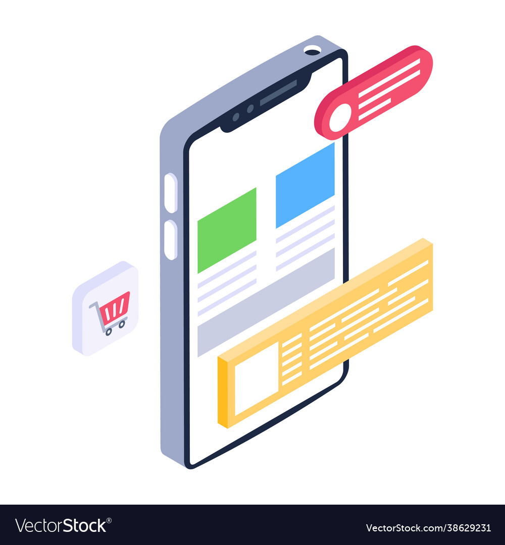 Mobile design Royalty Free Vector Image - VectorStock