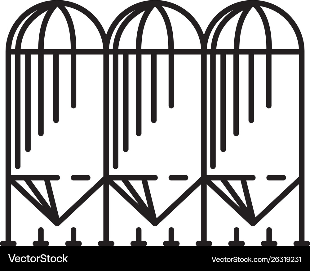 Silo outline design concept from agriculture Vector Image