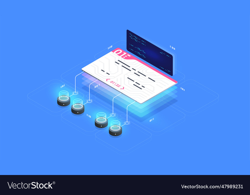 Smart contract digital signature digital security Vector Image Smart contract digital signature digital security Vector Image