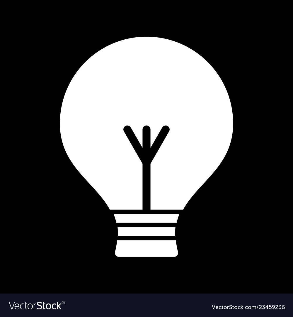 Bulb icon Royalty Free Vector Image - VectorStock