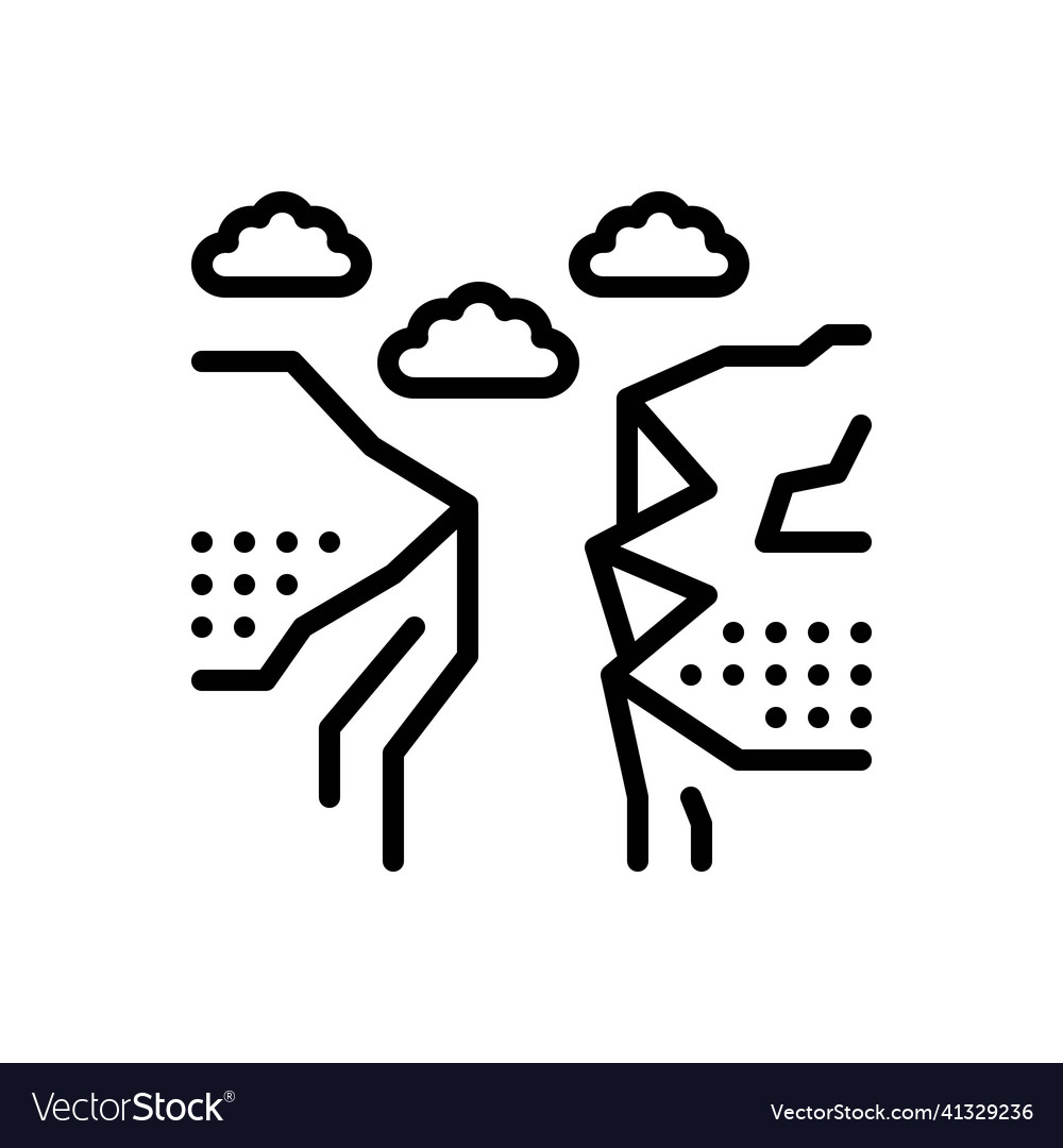 Cliff Royalty Free Vector Image - VectorStock