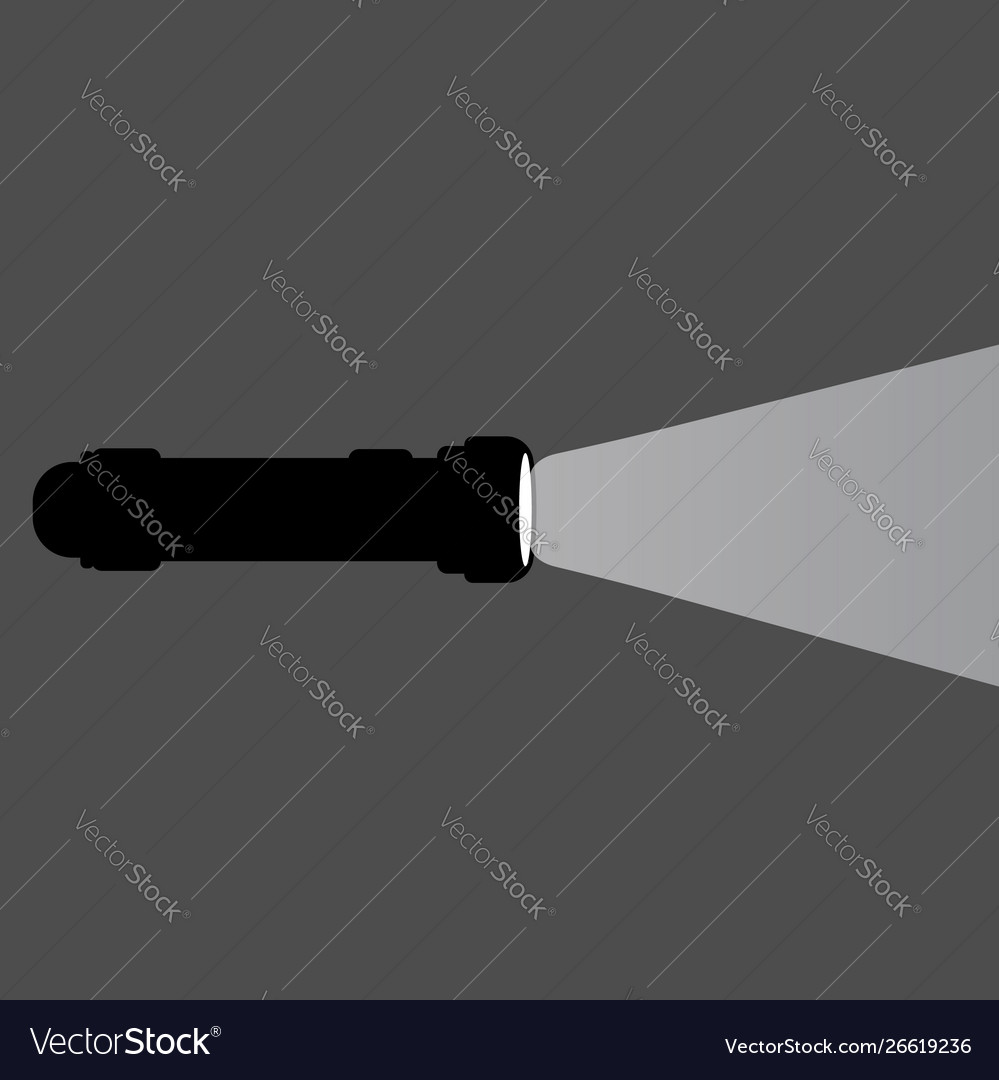 Flashlight Royalty Free Vector Image - VectorStock