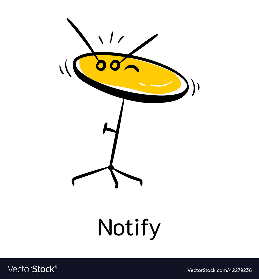 Notify Royalty Free Vector Image - VectorStock