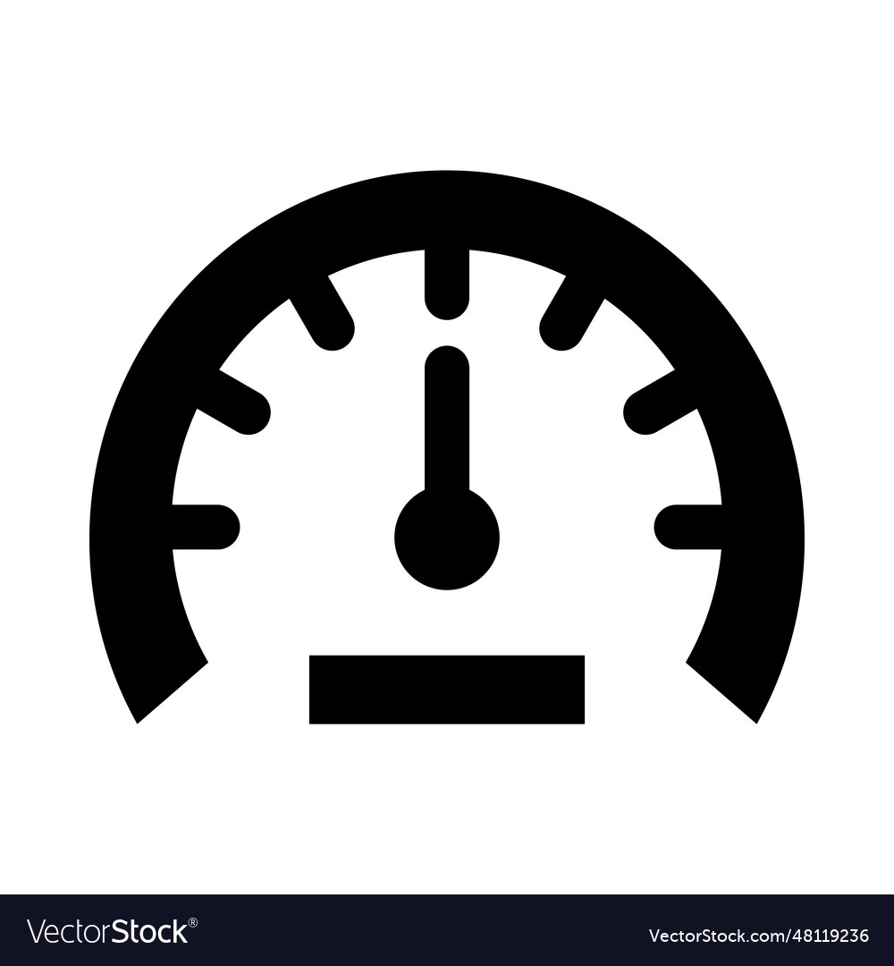 Speedometer glyph icon for personal Royalty Free Vector