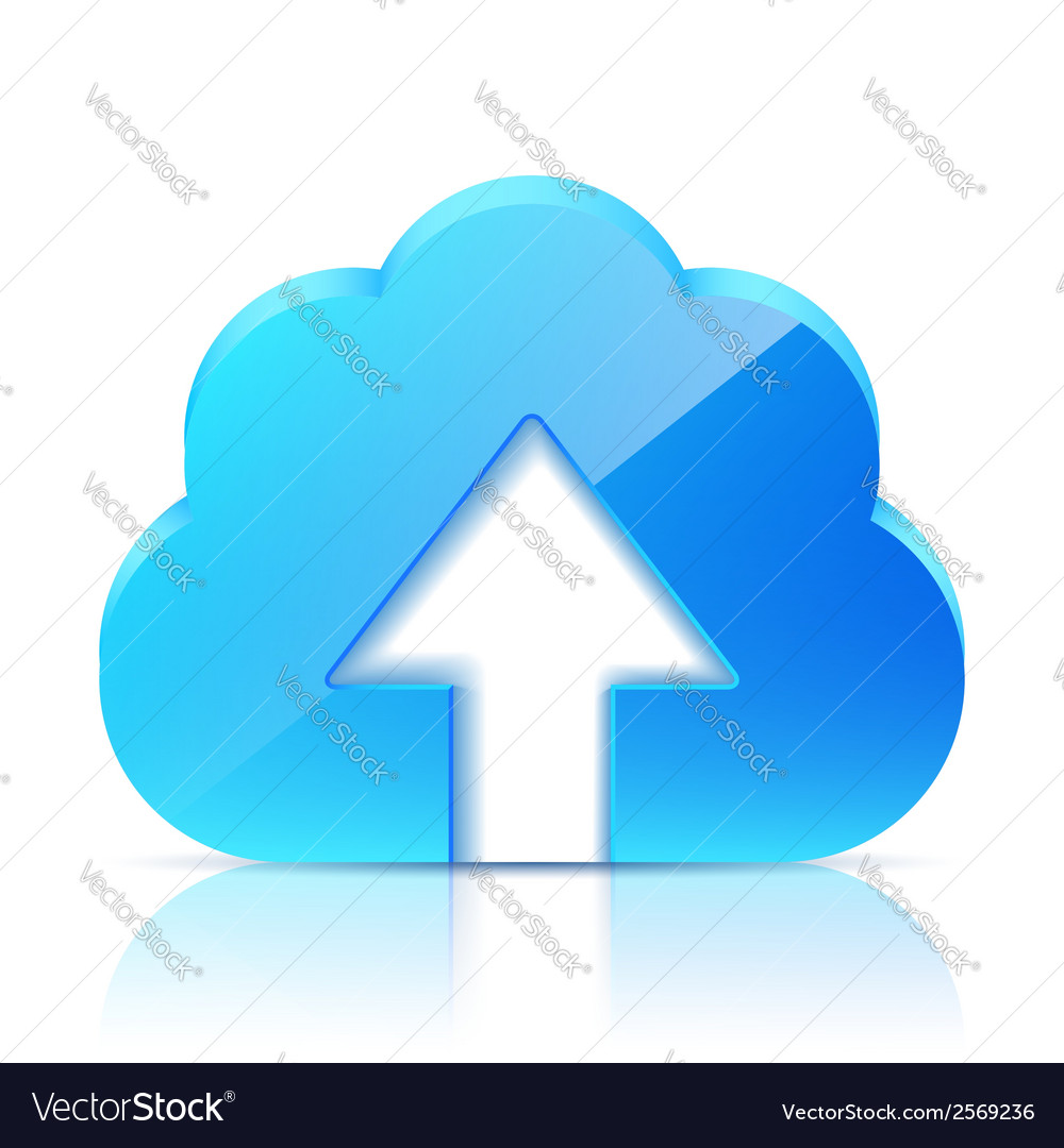 Upload Cloud Icon Royalty Free Vector Image - VectorStock