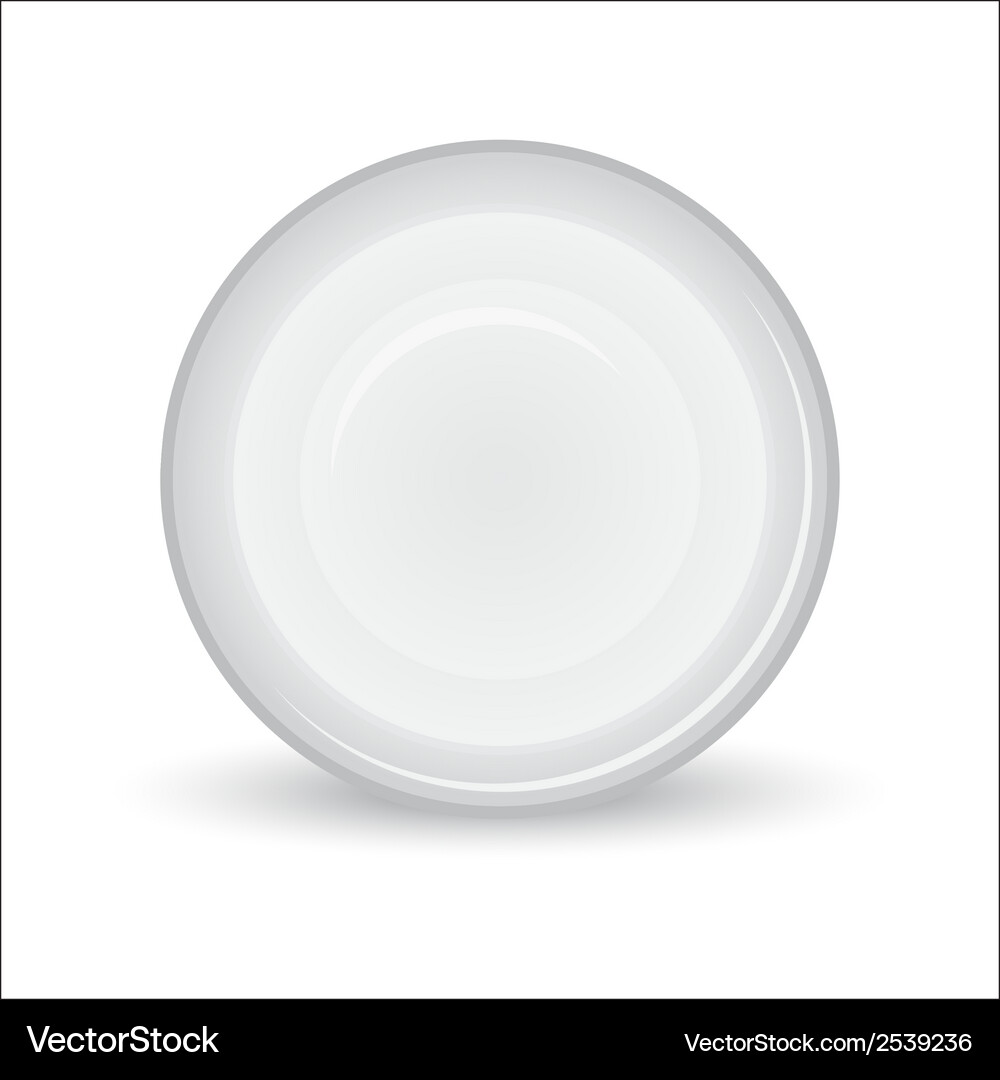 White plate on a background Royalty Free Vector Image