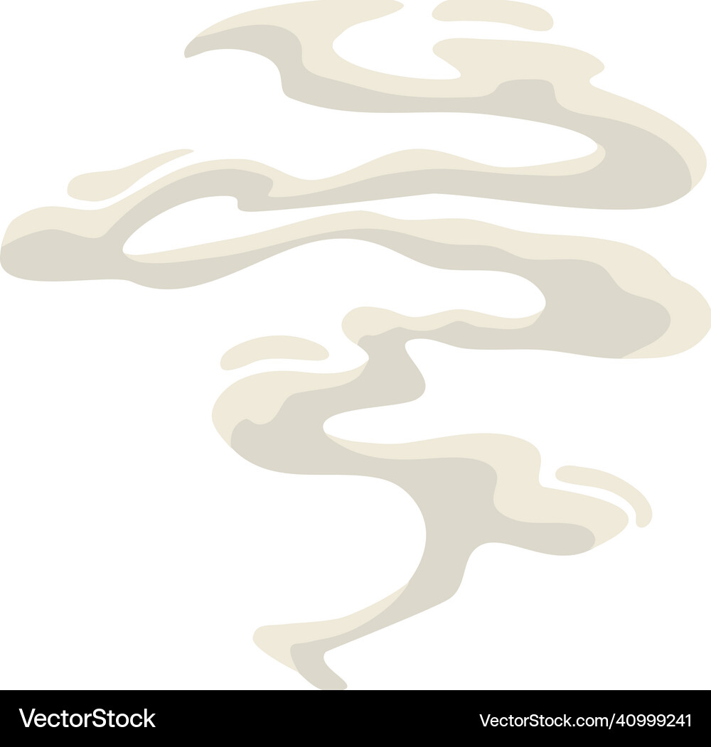 Cartoon dust cloud comic shape spray air Vector Image