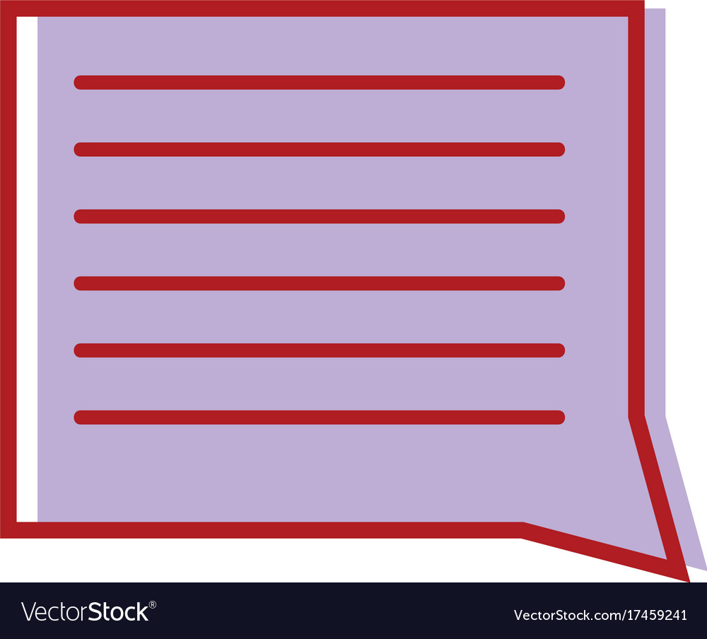 Chat bubble graphic text message Royalty Free Vector Image