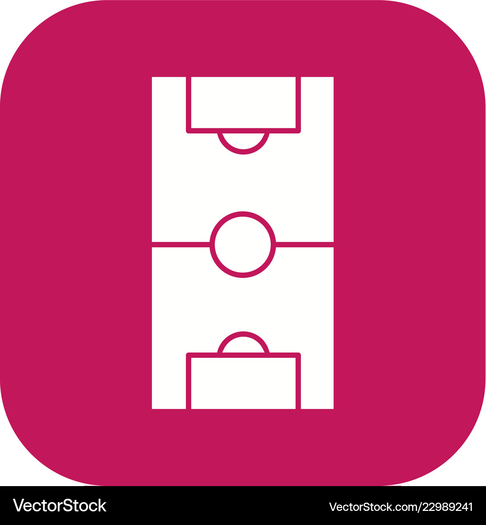Football field icon Royalty Free Vector Image - VectorStock