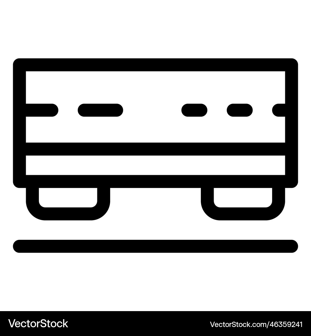 Goods wagon carrying bulk stock and cargo Vector Image