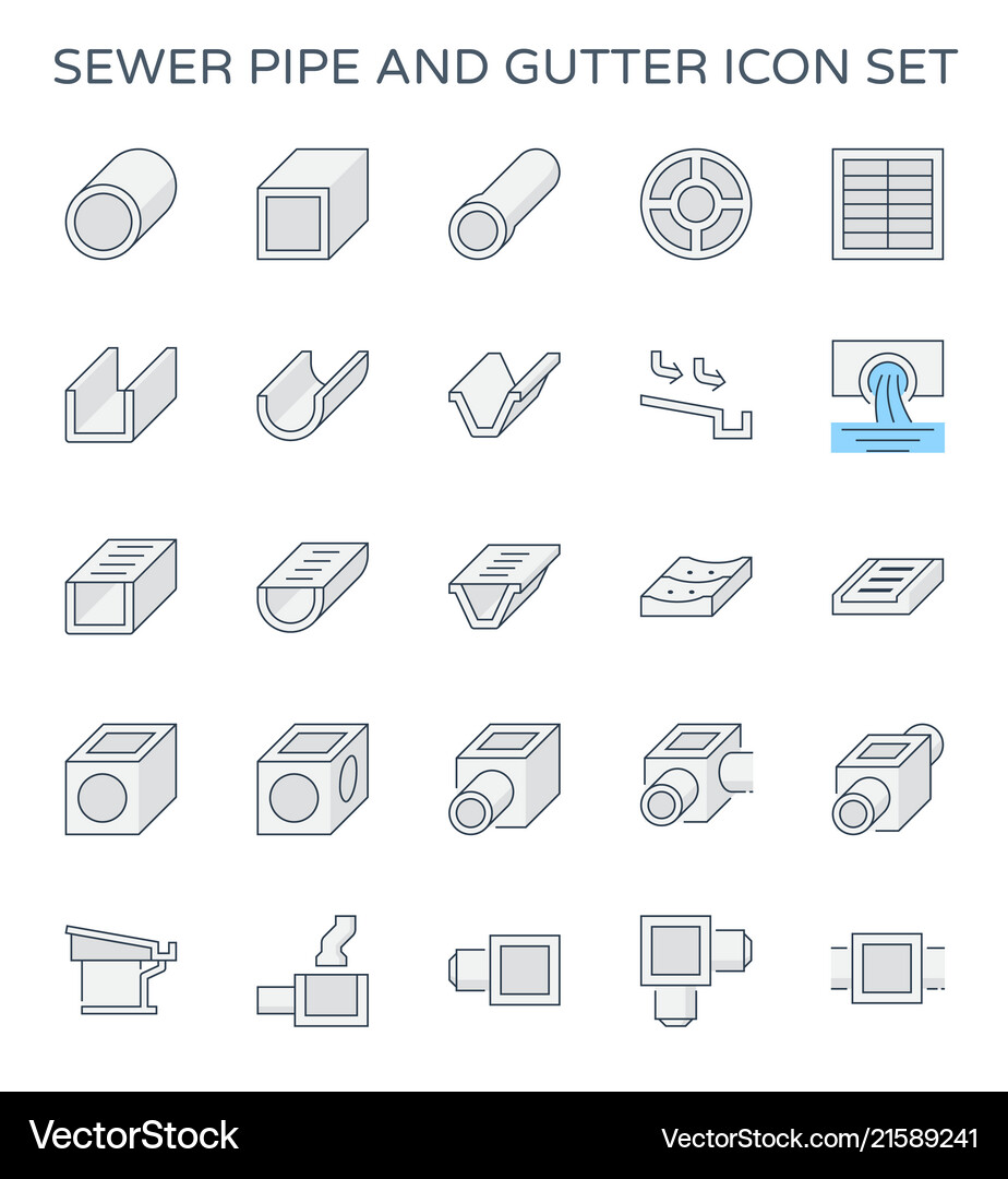 Sewer pipe icon Royalty Free Vector Image - VectorStock
