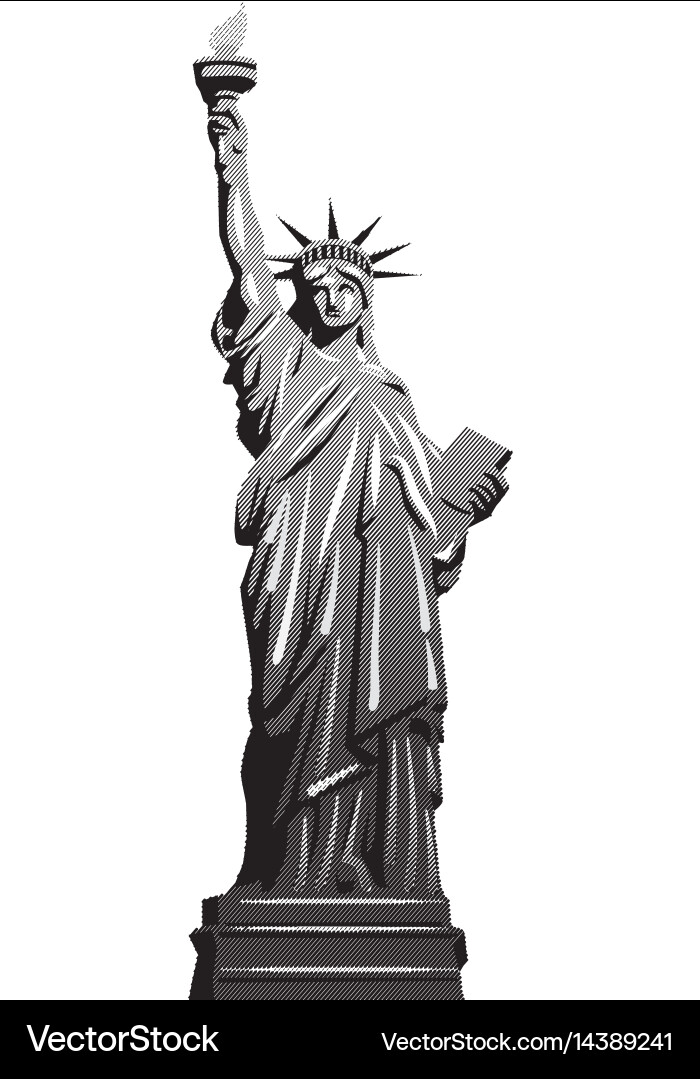 Statue liberty Royalty Free Vector Image - VectorStock