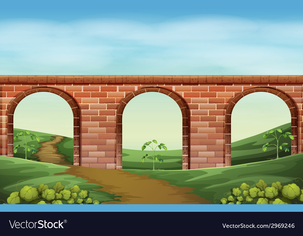 A bridge Royalty Free Vector Image - VectorStock