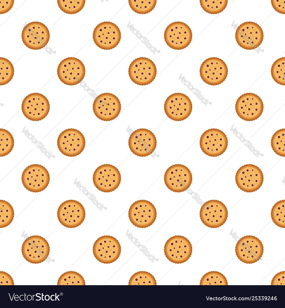 Candy biscuit pattern seamless Royalty Free Vector Image