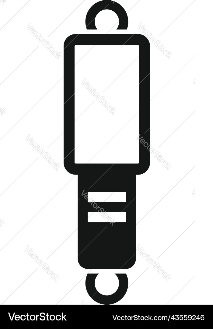 Car service light icon simple oil vehicle Vector Image