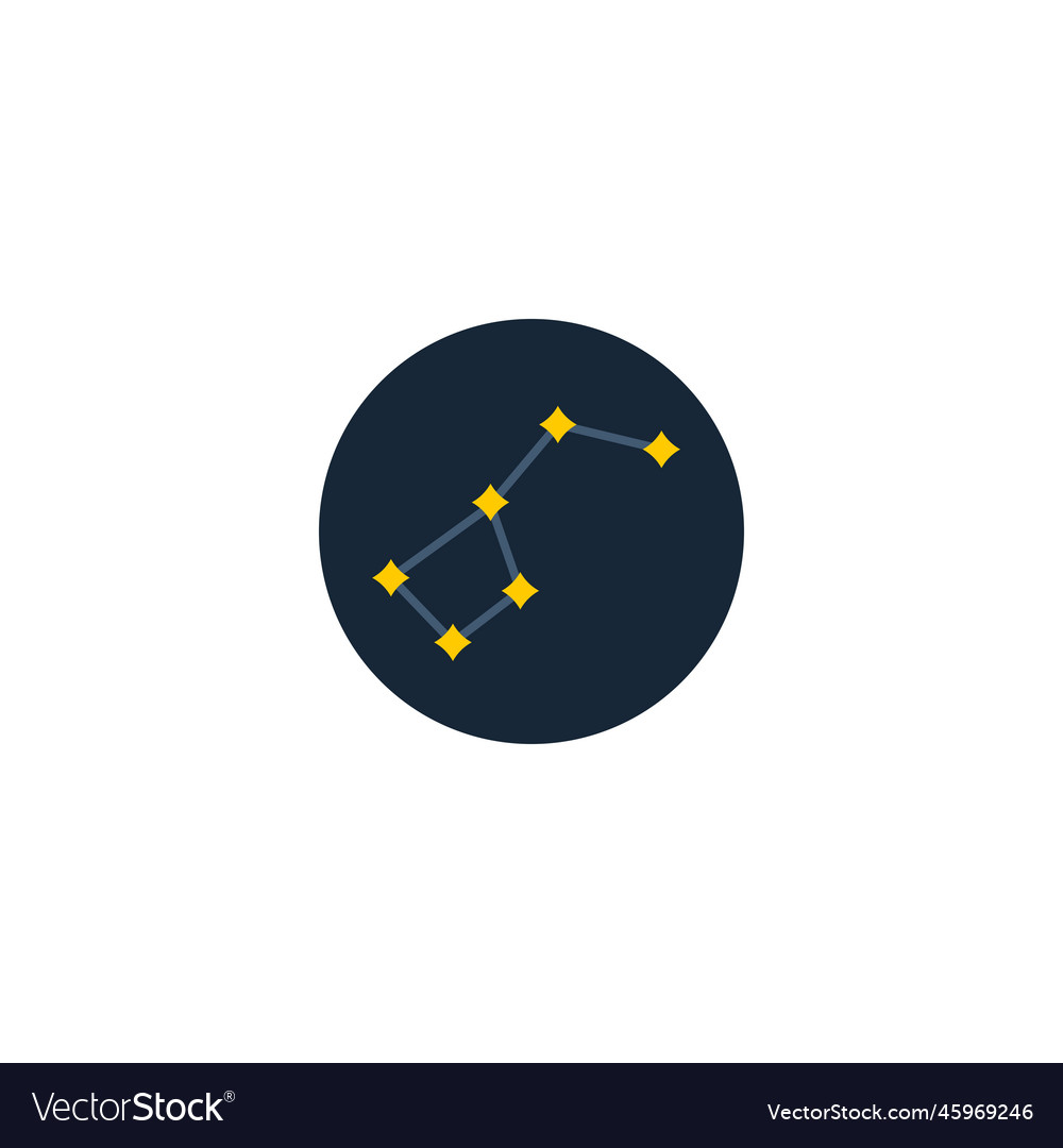 Constellation creative icon flat from space Vector Image