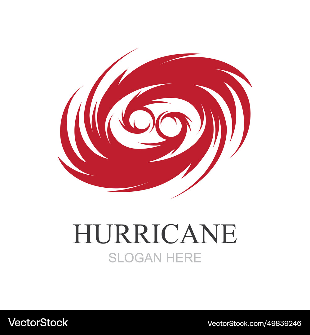Hurricane logo symbol icon company Royalty Free Vector Image