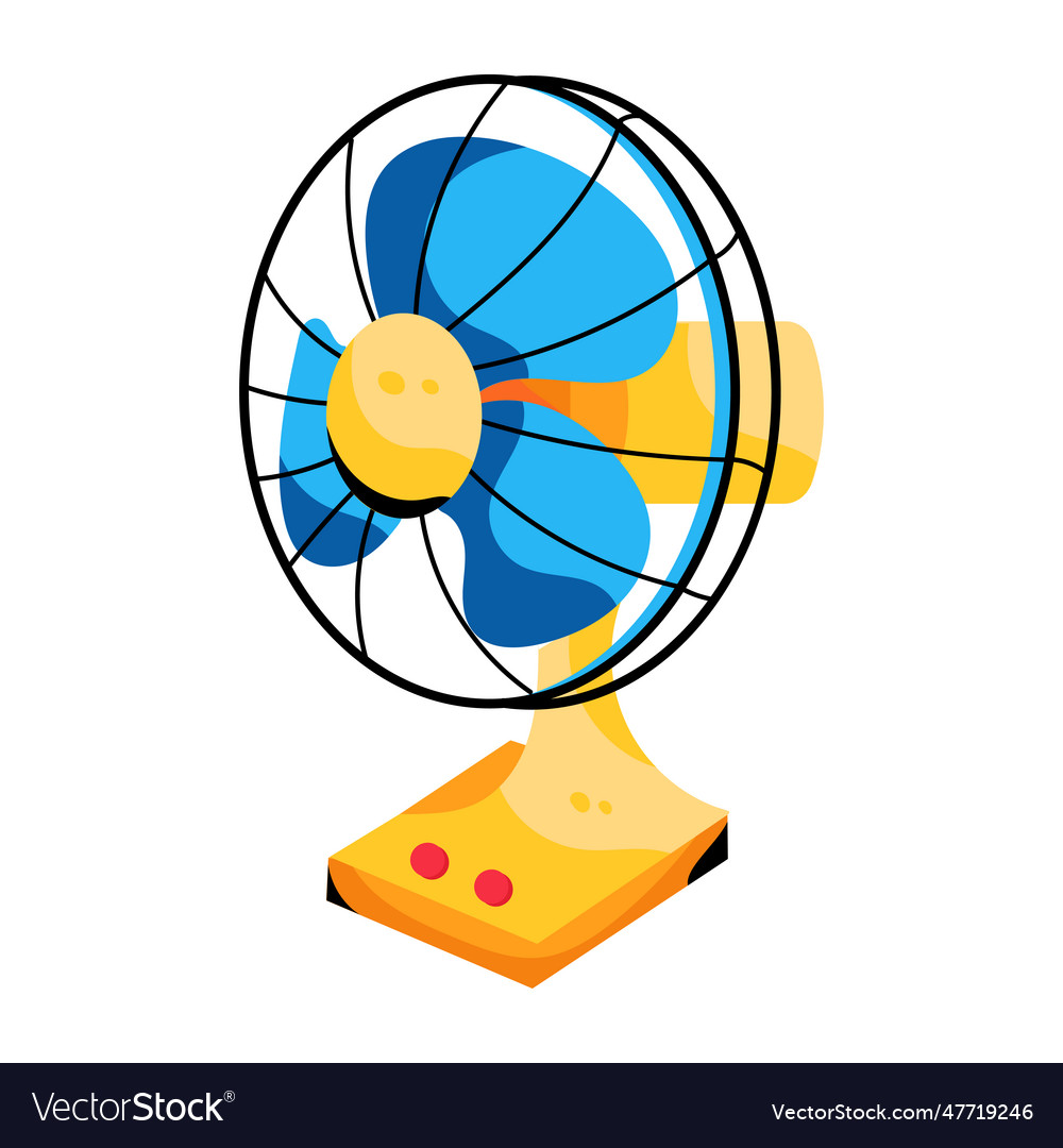 Table fan Royalty Free Vector Image - VectorStock