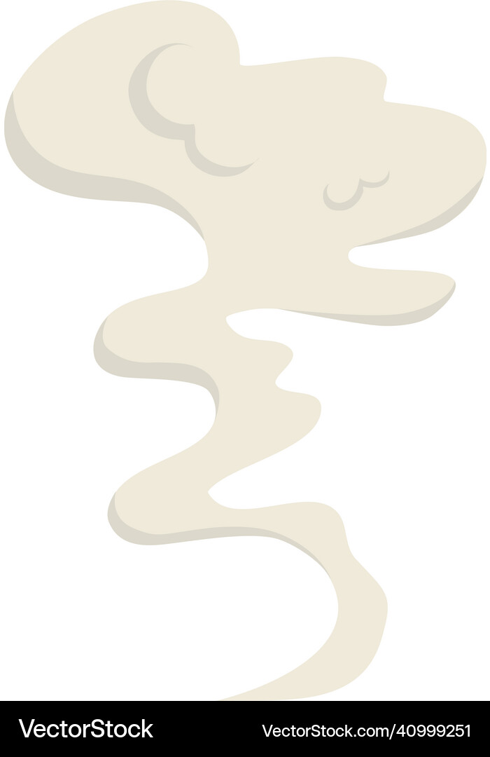 Cartoon dust cloud comic cloud shape spray air Vector Image