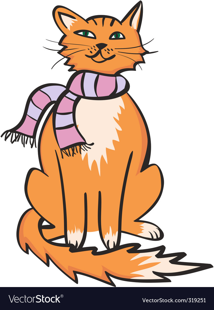 Comic cat Royalty Free Vector Image - VectorStock