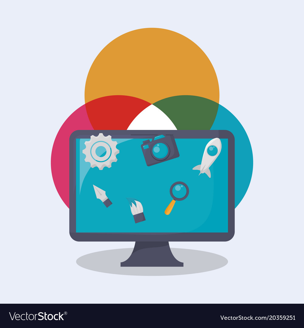 Creative process design Royalty Free Vector Image