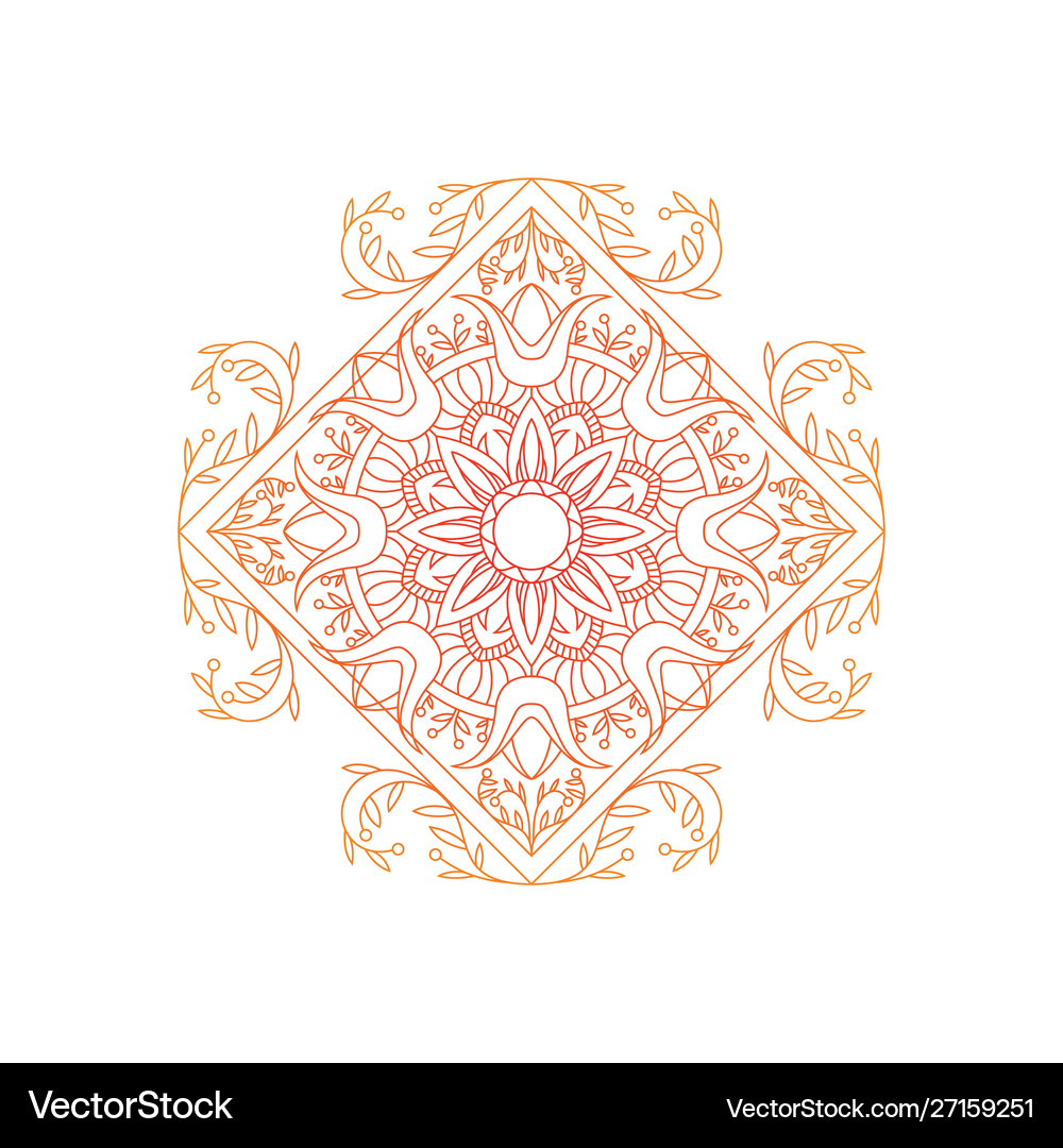Mandala texture abstract decoration background Vector Image