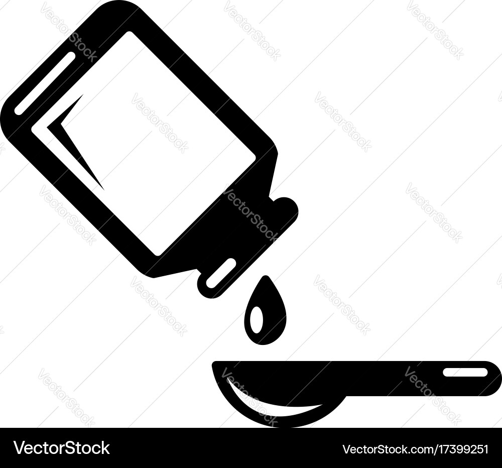 Medical syrup icon simple style Royalty Free Vector Image