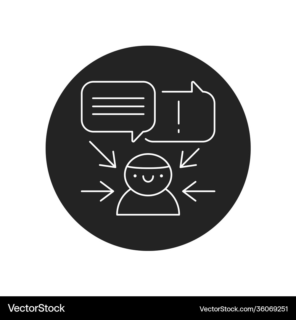 Persuasion black glyph icon soft skills Royalty Free Vector