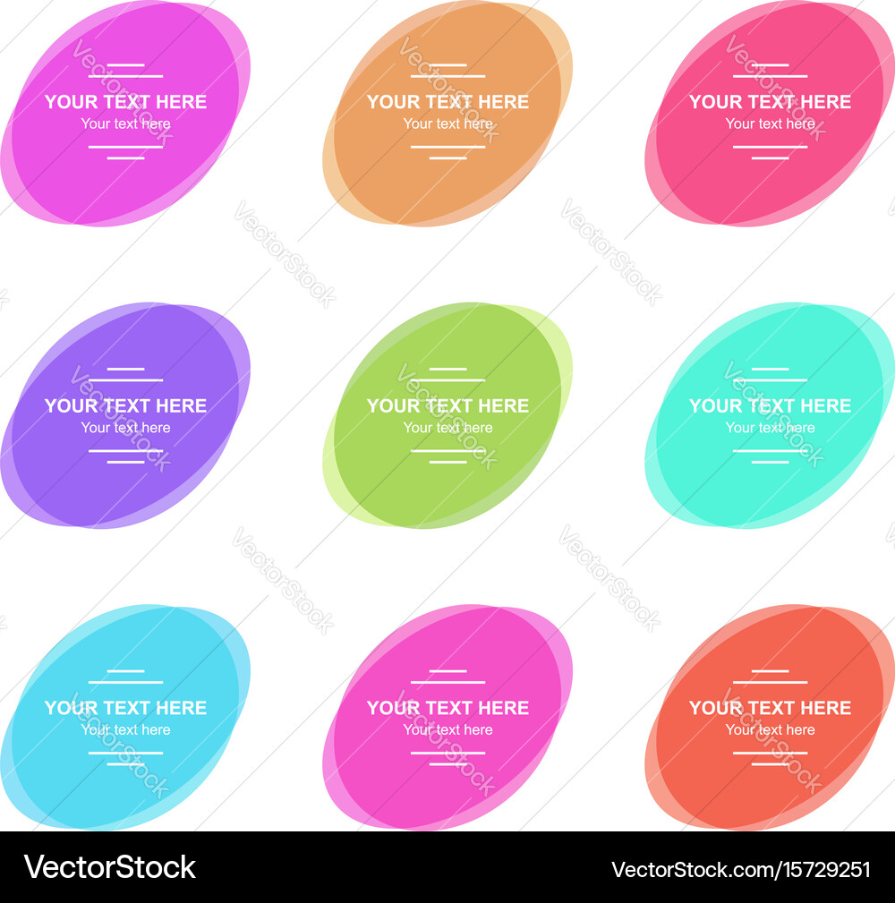 Set of colorful banners Royalty Free Vector Image