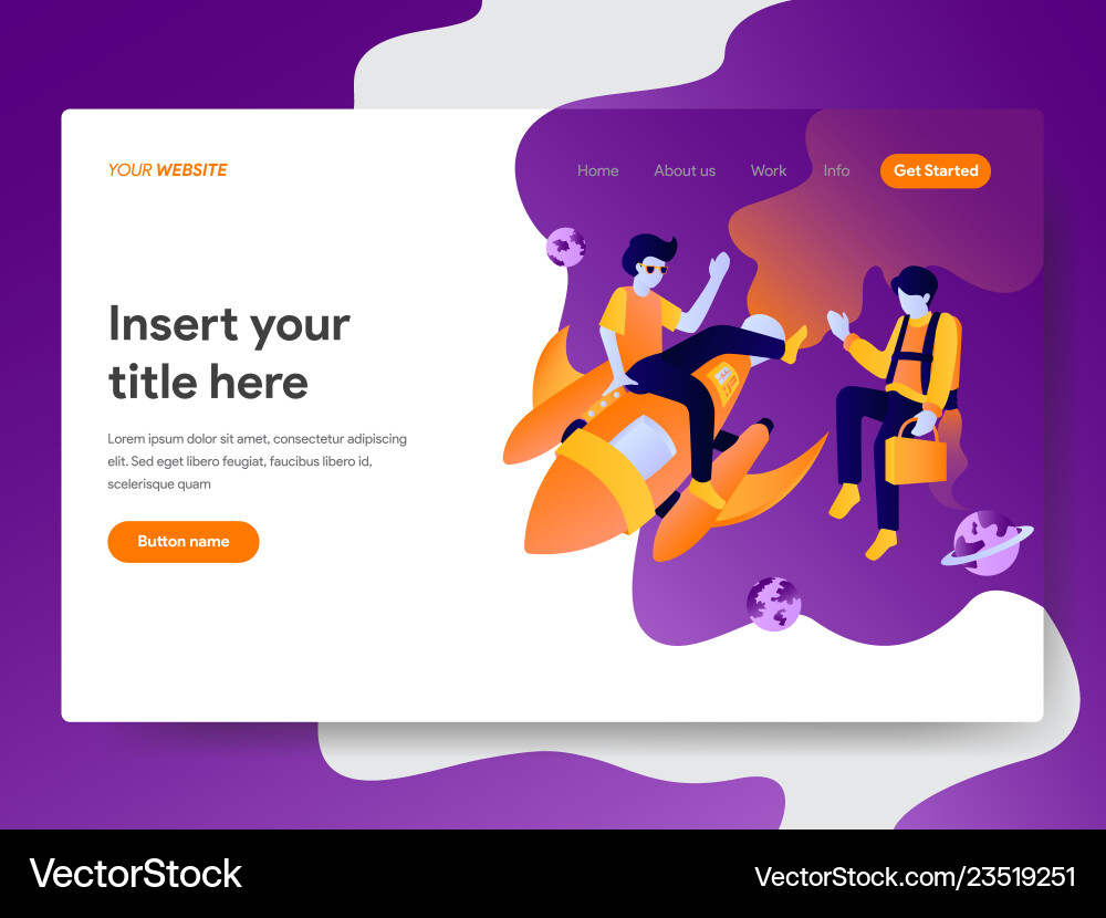 Startup Business Concept Royalty Free Vector Image