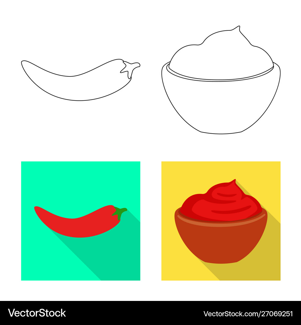 Taste and product sign set Royalty Free Vector Image