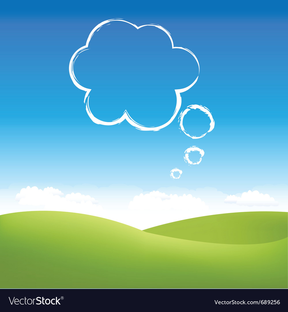 Cloud fields Royalty Free Vector Image - VectorStock