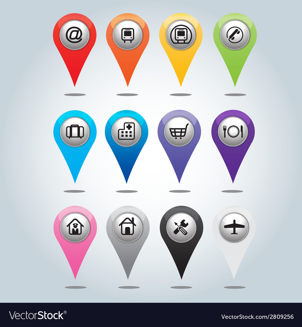 Pin2 Royalty Free Vector Image - VectorStock