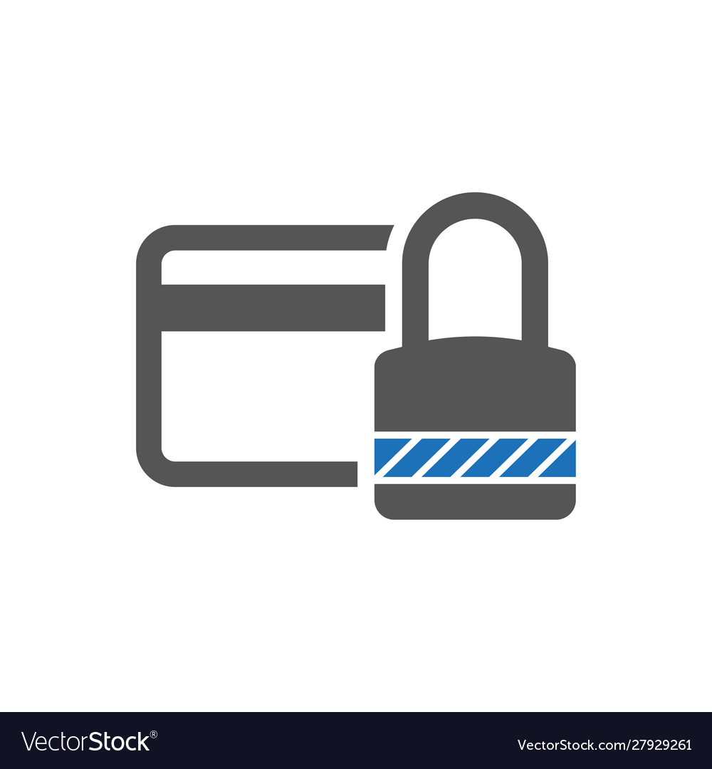 Credit card data security concept data encryption Vector Image
