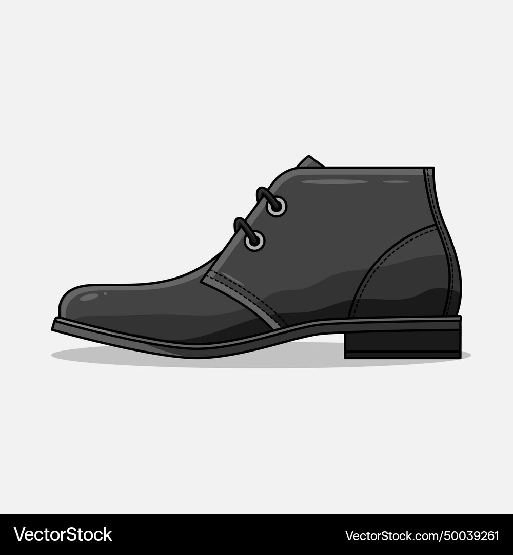 High ankle dress shoes Royalty Free Vector Image