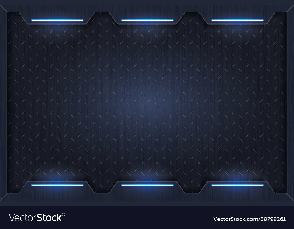 Simple blue technology background template Vector Image