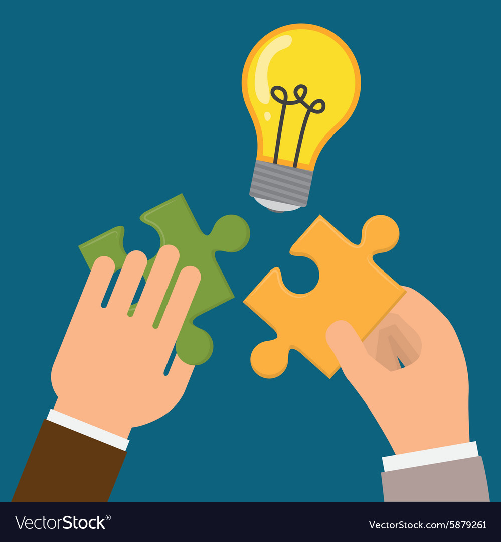 Solution design Royalty Free Vector Image - VectorStock