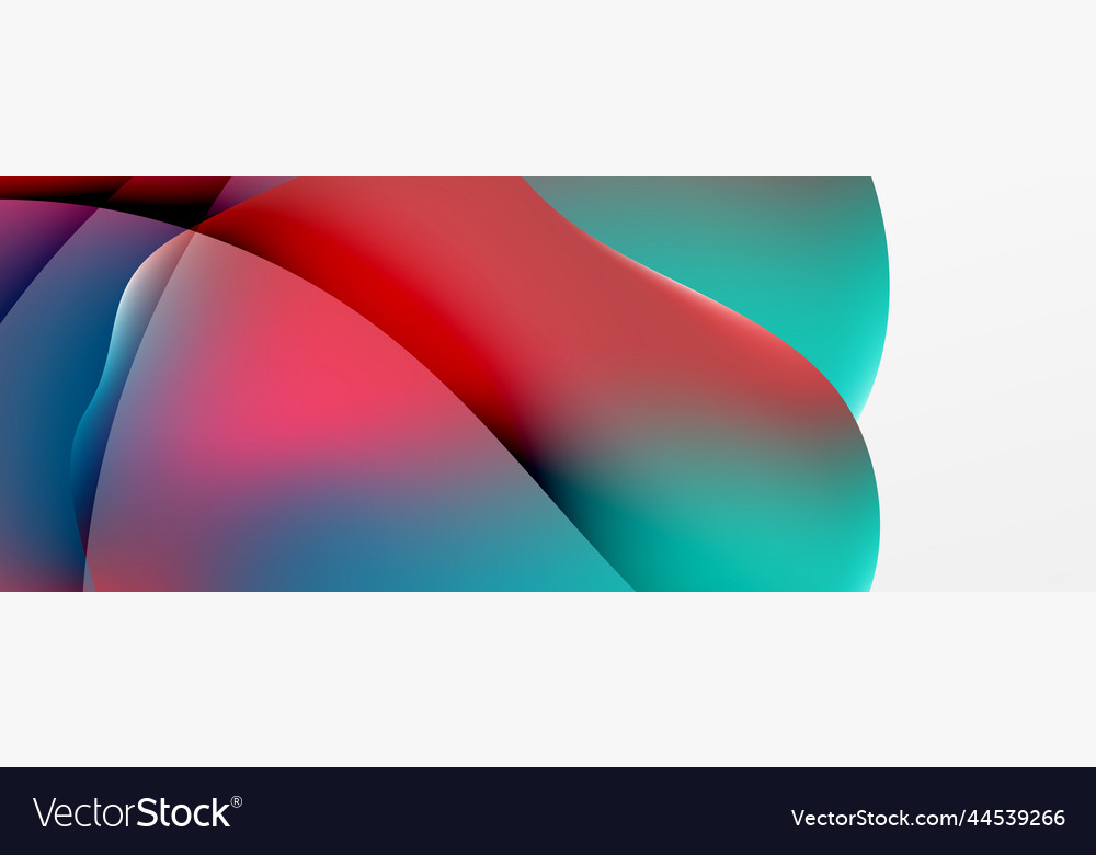 Abstract background fluid gradient color wave Vector Image