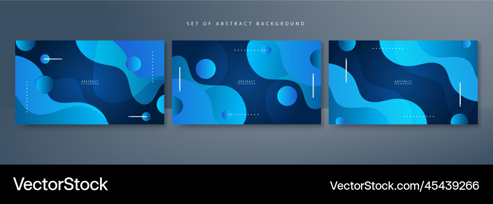 Abstract blue banner geometric shapes geometric Vector Image