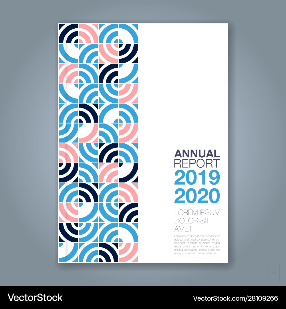 Cover annual report 1258 Royalty Free Vector Image