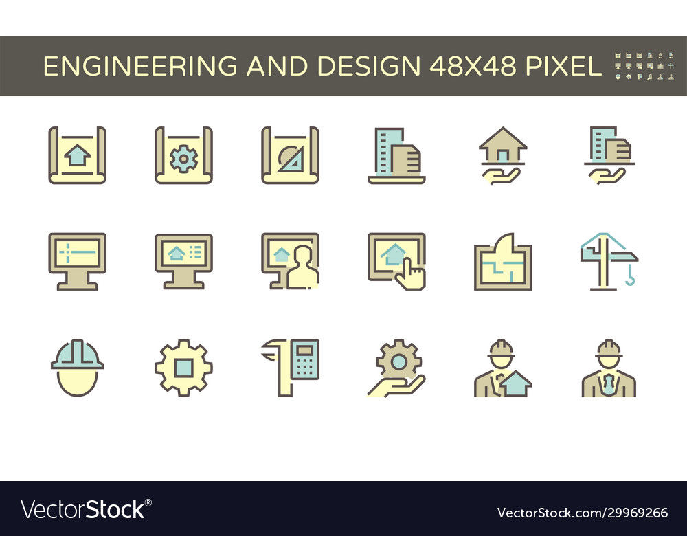 Engineering and architecture icon Royalty Free Vector Image