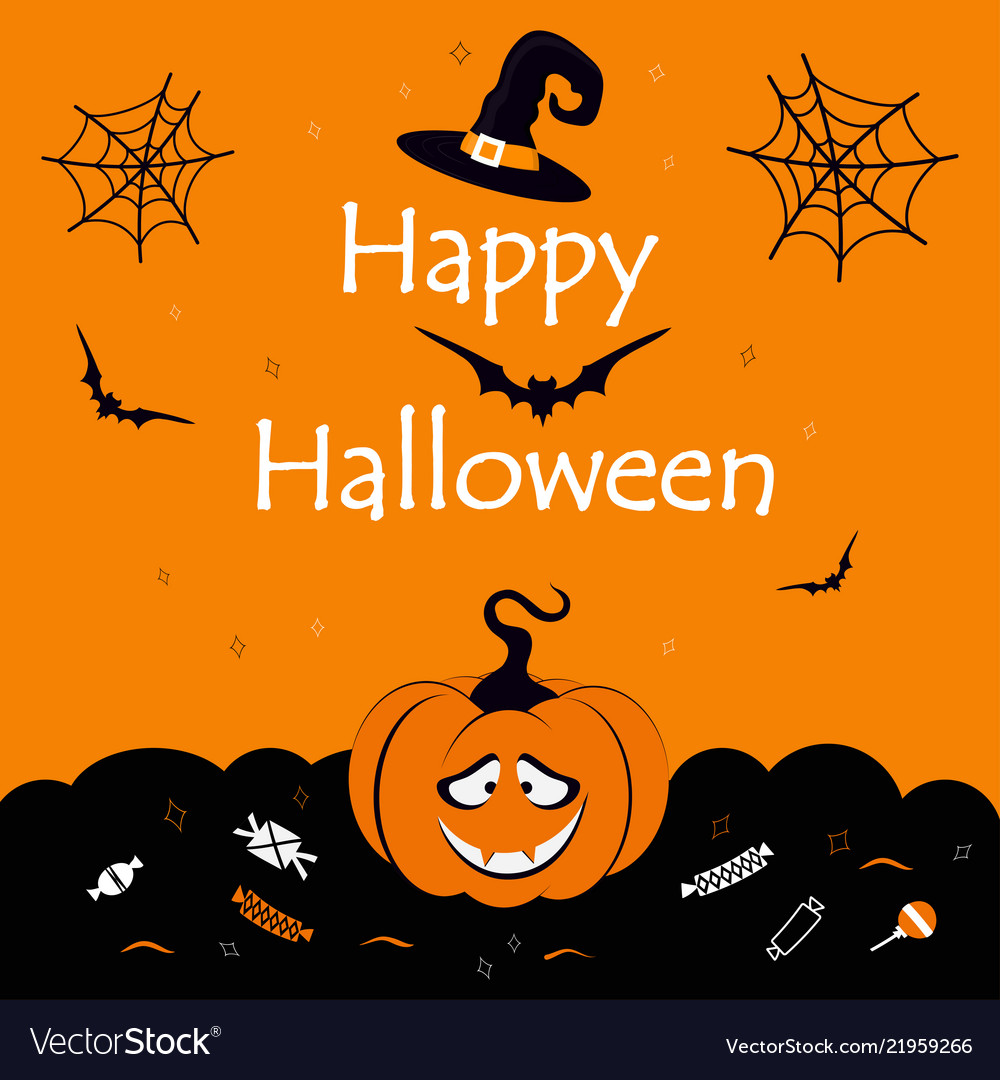 Happy halloween poster Royalty Free Vector Image