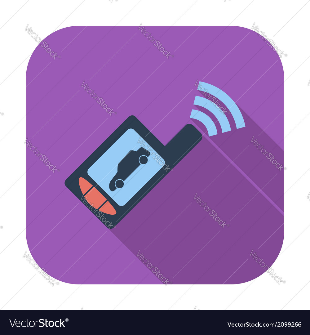 Remote control flat icon Royalty Free Vector Image