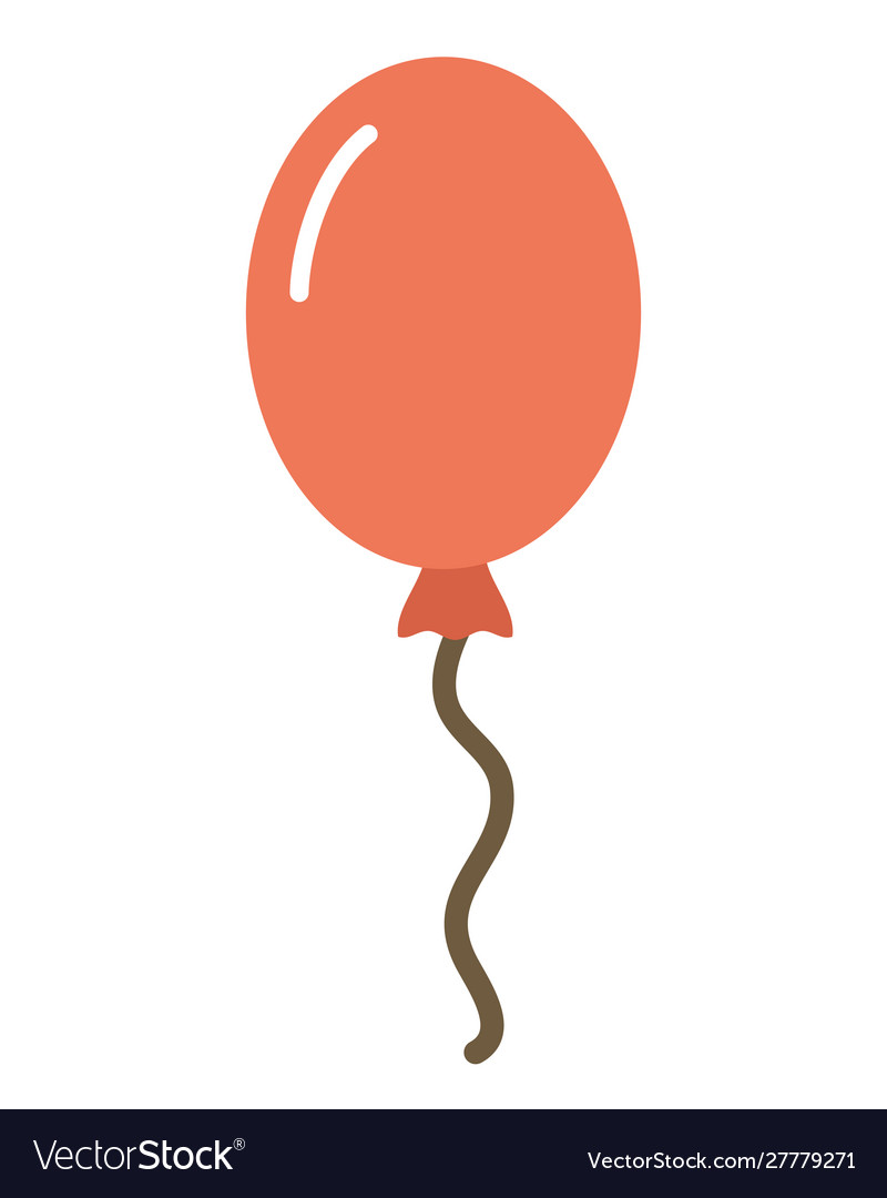 Balloon Helium Floating Isolated Icon Royalty Free Vector